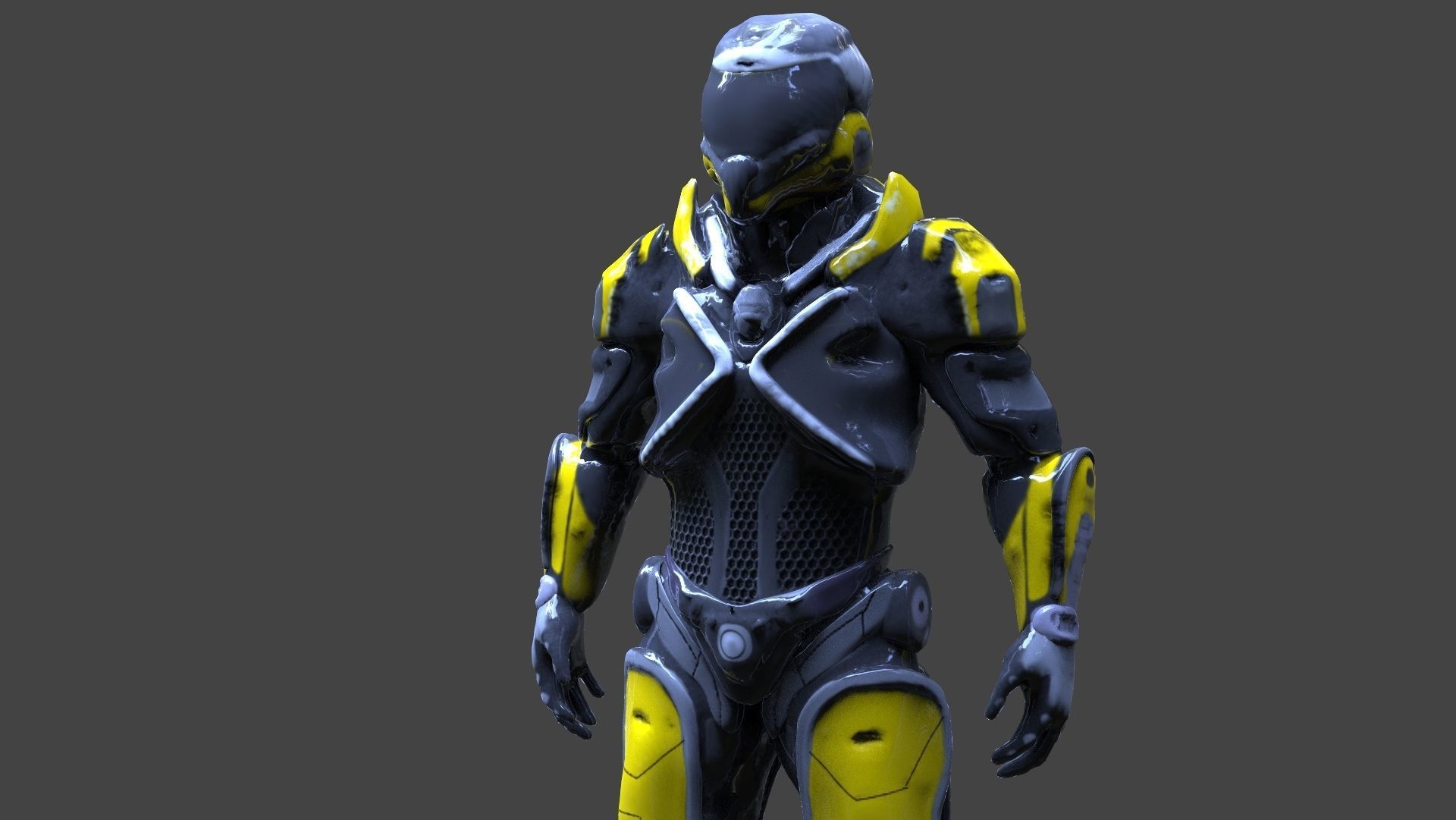 3D model Cyborg suit VR / AR / low-poly | CGTrader