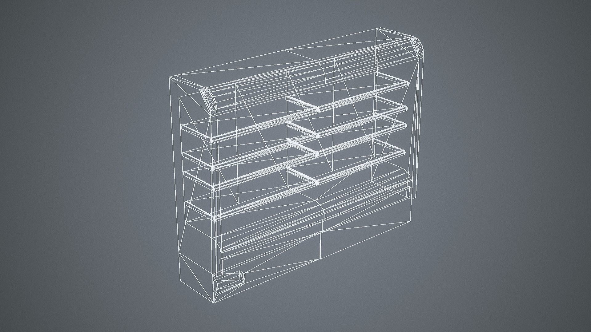 3D model Industrial Convenience Store Fridge Refridgerator VR / AR ...