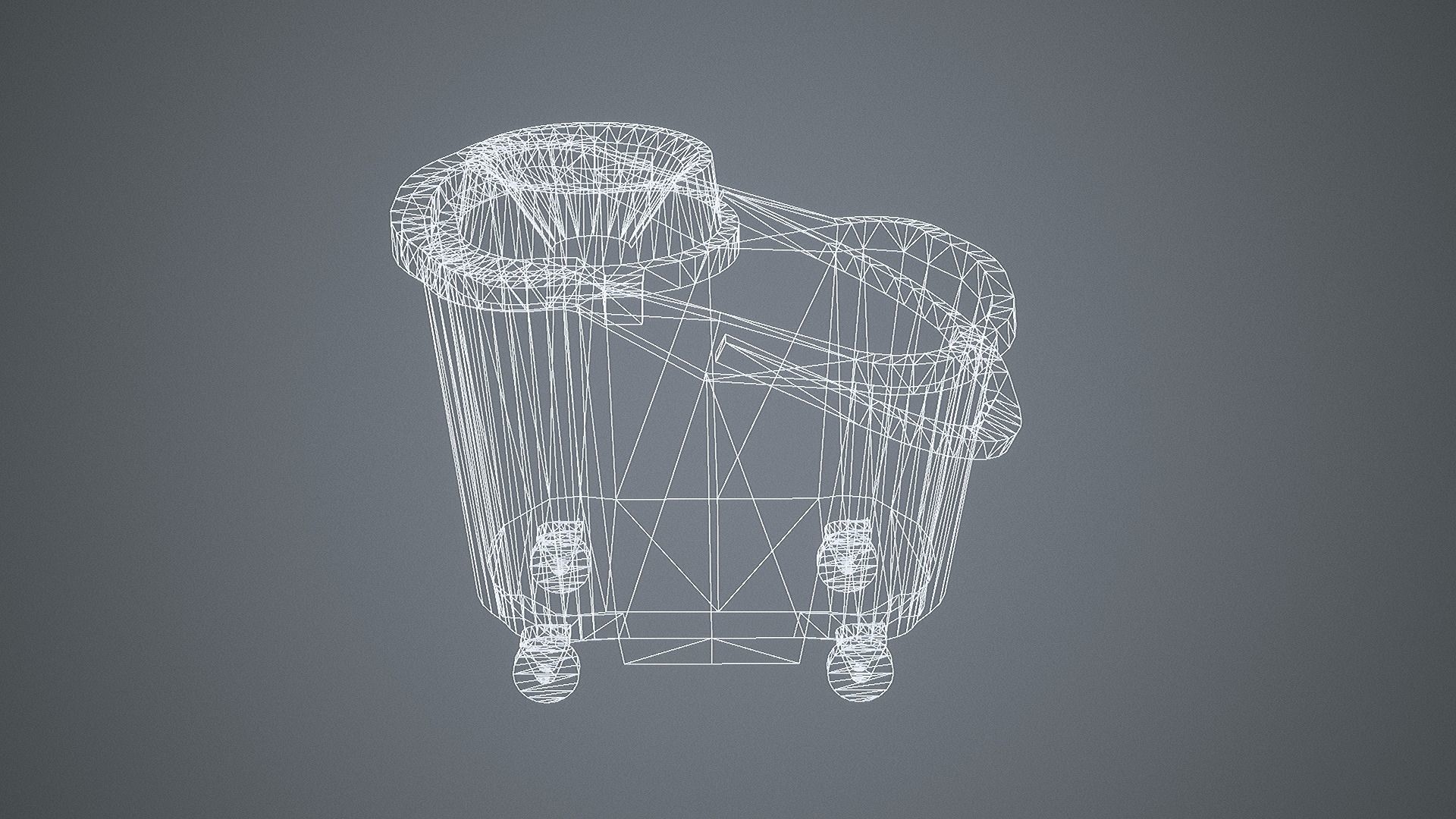 3D model Mop Bucket VR / AR / low-poly | CGTrader