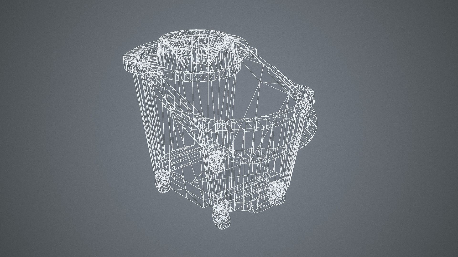 3D model Mop Bucket VR / AR / low-poly | CGTrader