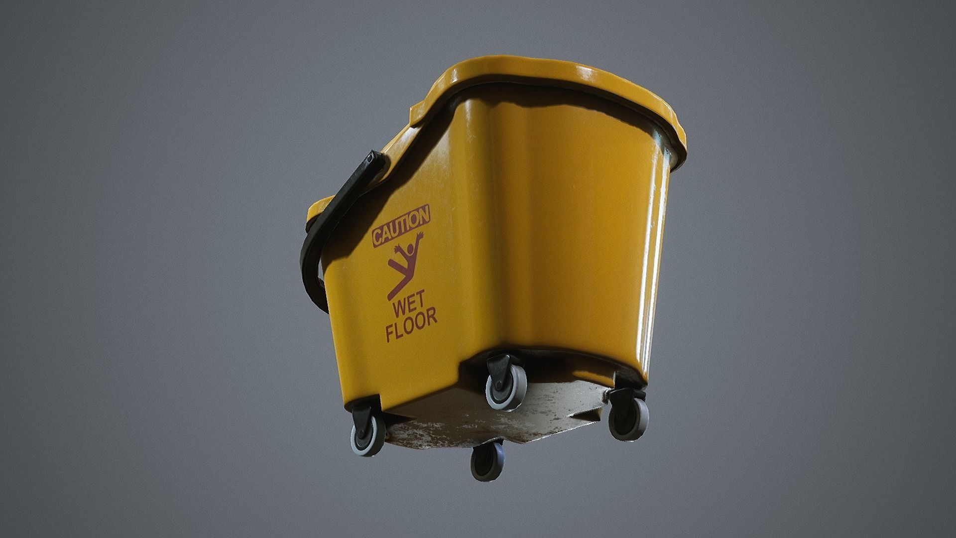 3D model Mop Bucket VR / AR / low-poly | CGTrader