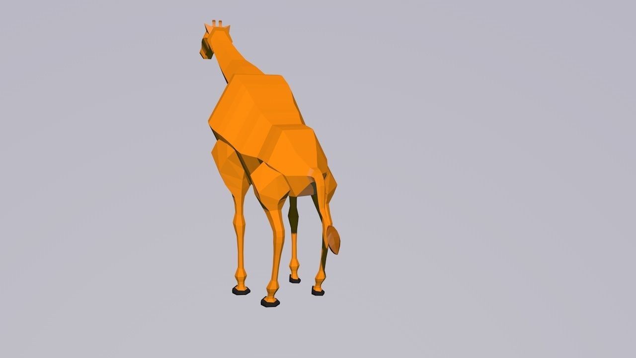 Zarafa animal free 3D model | CGTrader