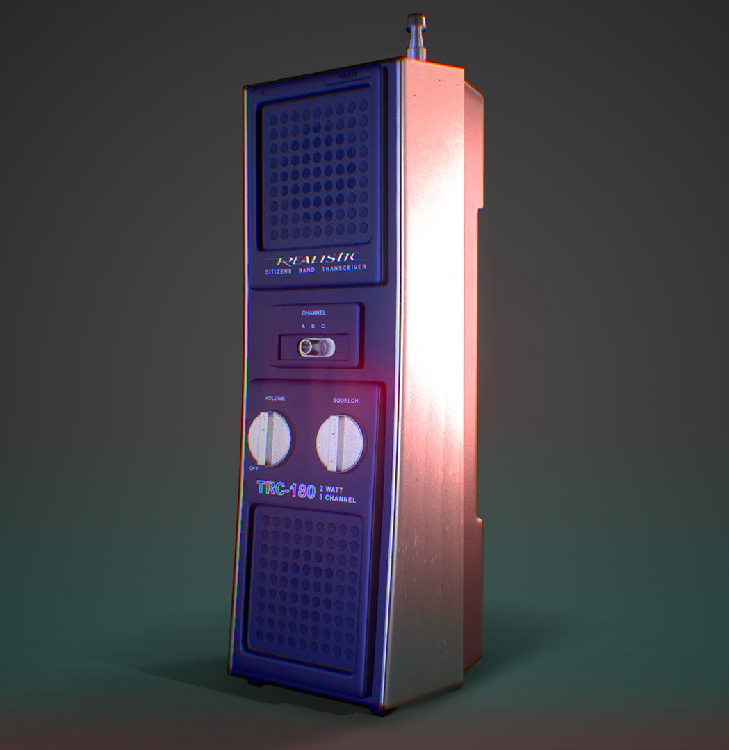3D model Realistic Citizens Band Transceiver TRC-180 VR / AR / low-poly ...