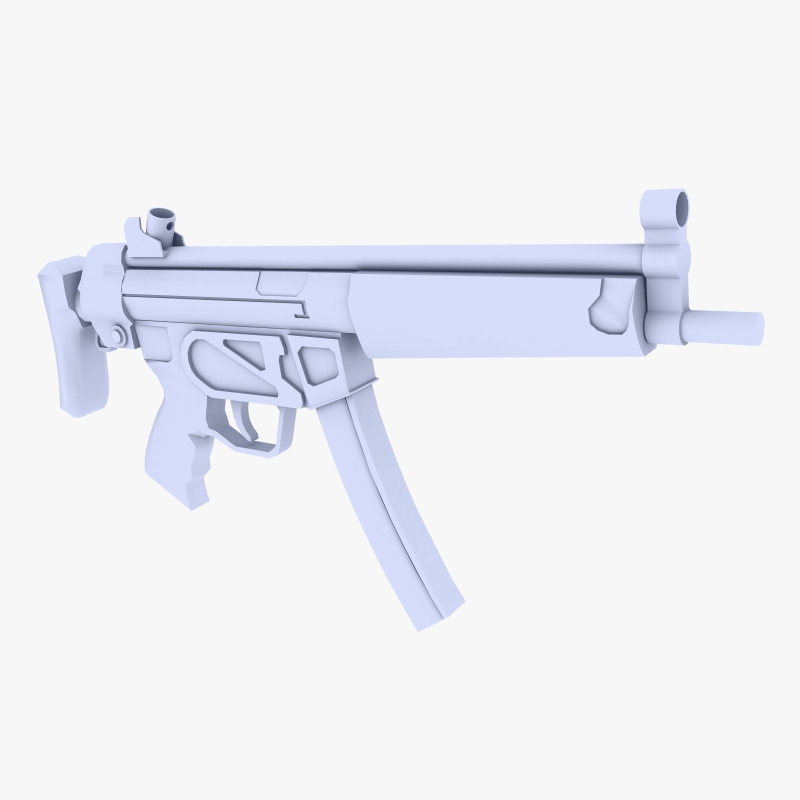 3D model MP5 Submachine Gun VR / AR / low-poly | CGTrader