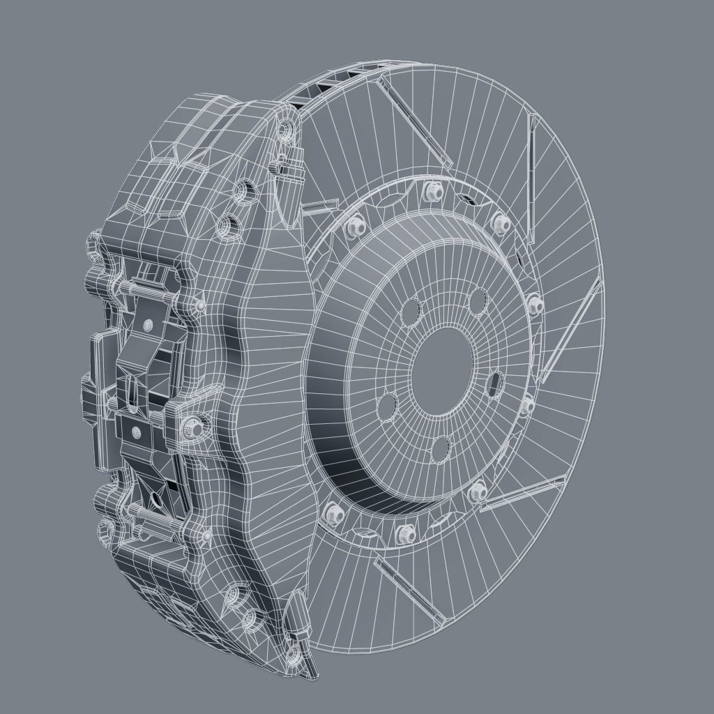 3D model Car braking system VR / AR / low-poly | CGTrader