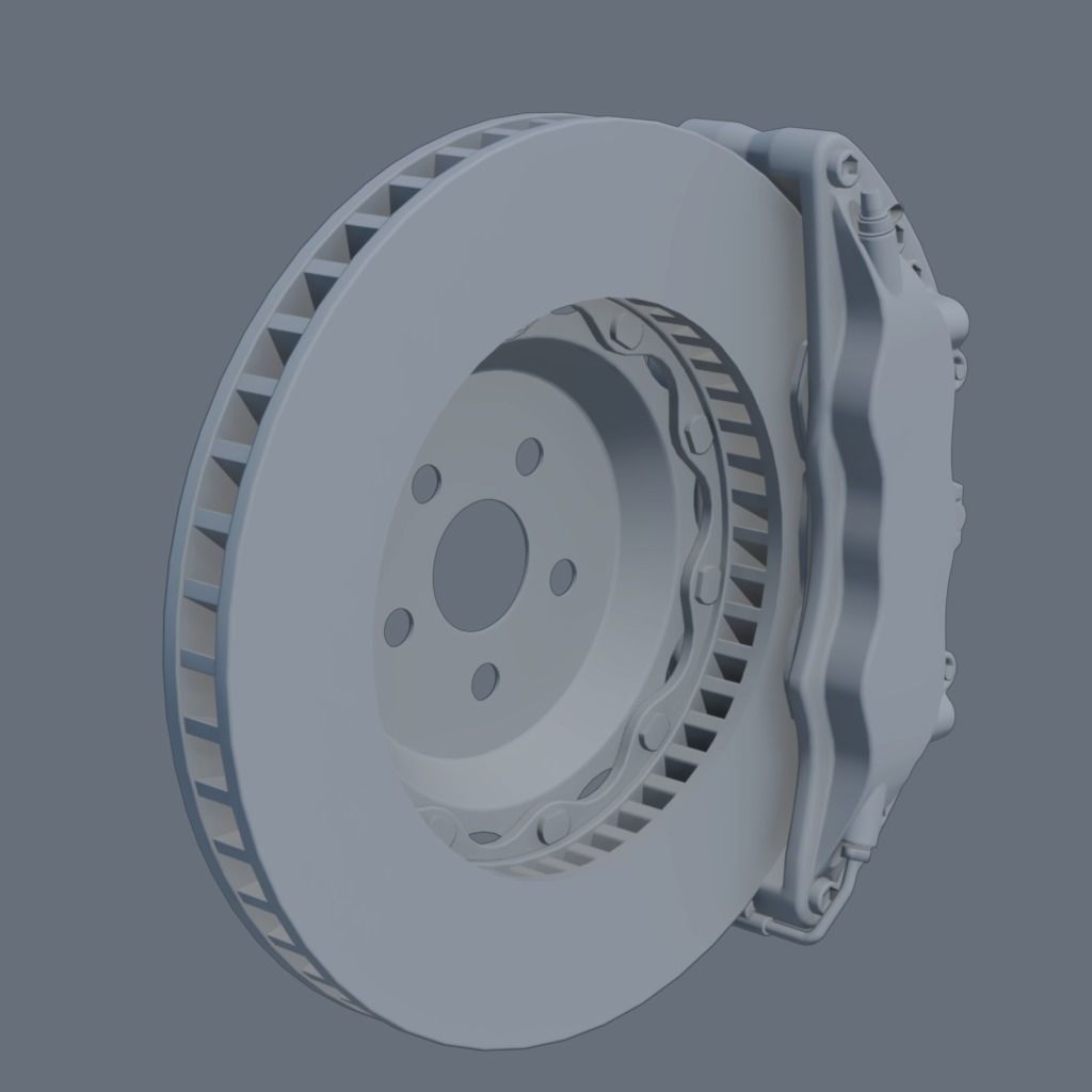 3D model Car braking system VR / AR / low-poly | CGTrader