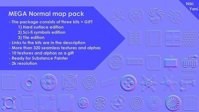 MEGA Normal map pack Texture | CGTrader