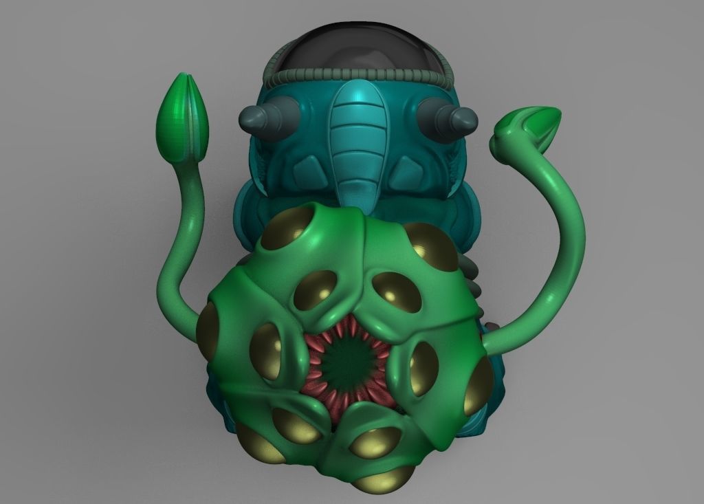 Alien Bulbasaur 3D model 3D printable | CGTrader