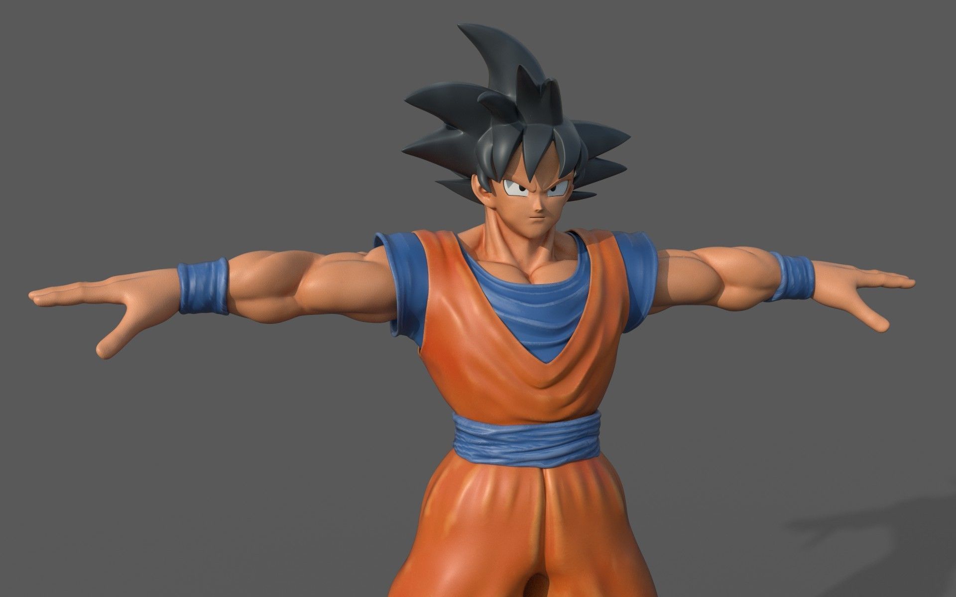 3D model Character - Dragon Balls Goku Fan Art VR / AR / low-poly ...