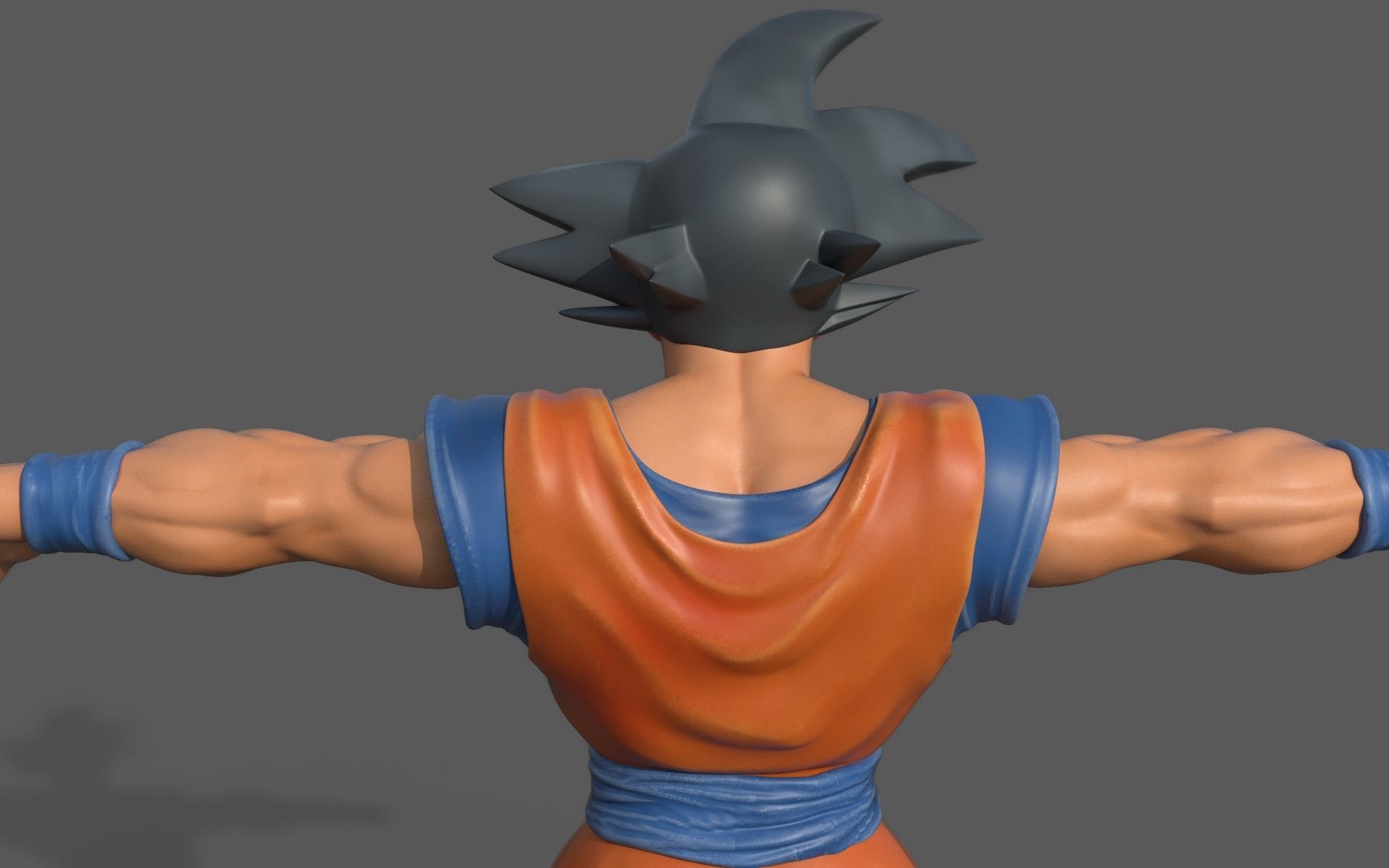 3D model Character - Dragon Balls Goku Fan Art VR / AR / low-poly ...