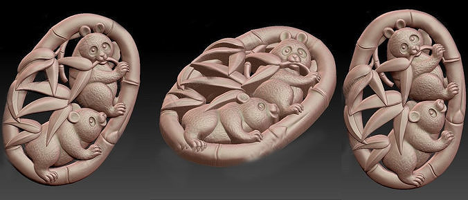 STL Model-Panda Pendant 3D model | CGTrader