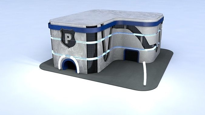 Police Station free 3D model | CGTrader