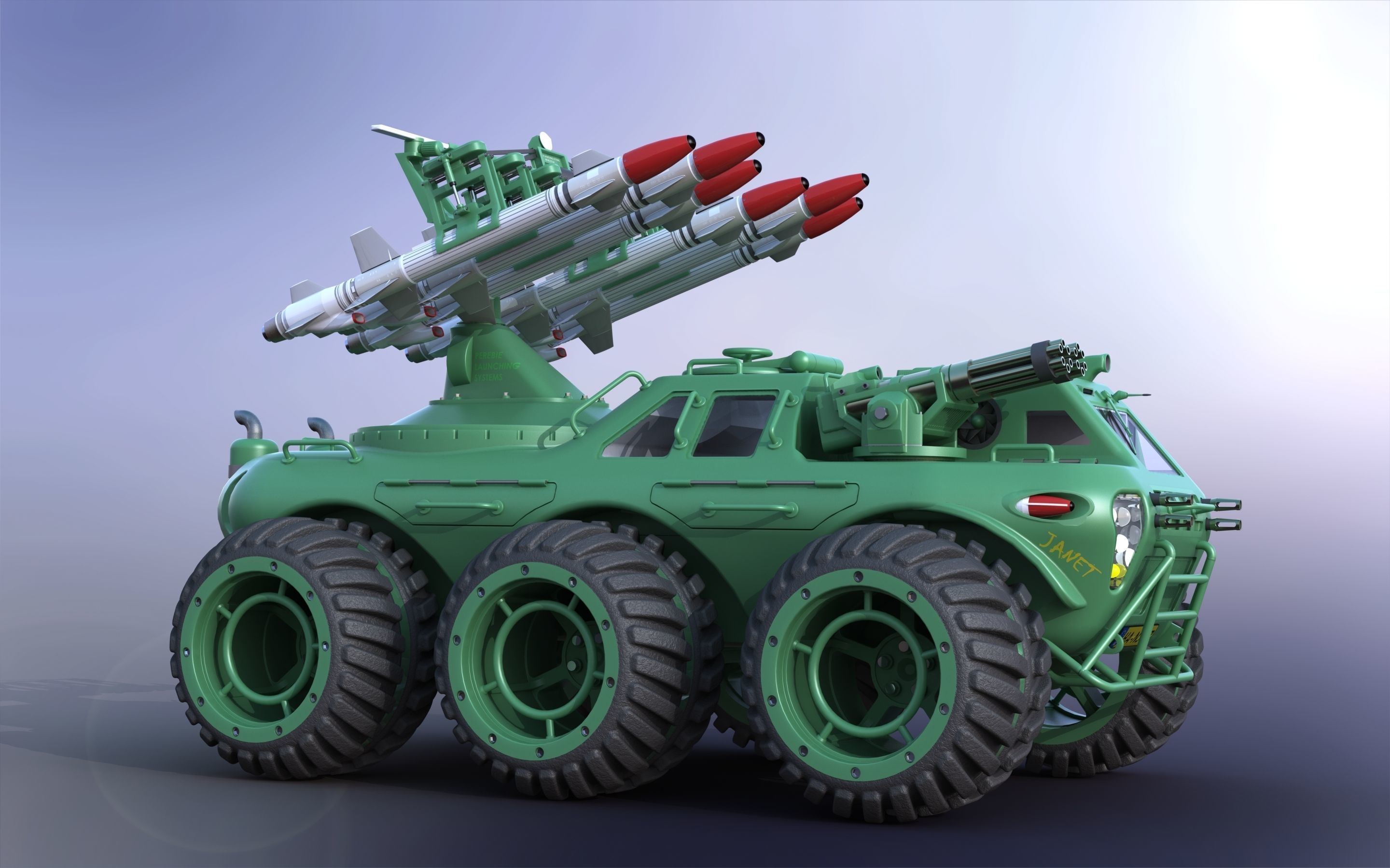 Land Missile armoured SUV tank 3D model 3D printable | CGTrader