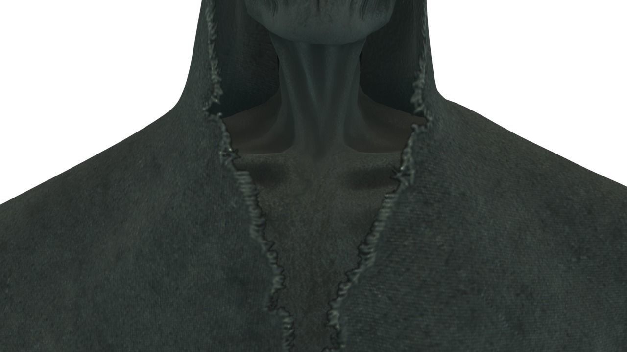 3D model Low Poly Shrouded Specter Rigged Character With PBR Materials ...