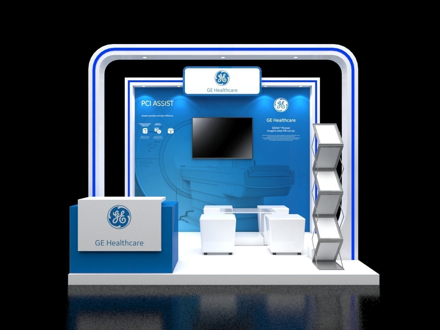 3D Booth 3x3 booth | CGTrader