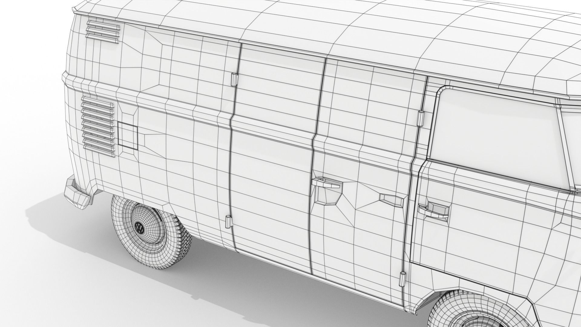 Volkswagen Transporter T1 - Panel Van free 3D model | CGTrader
