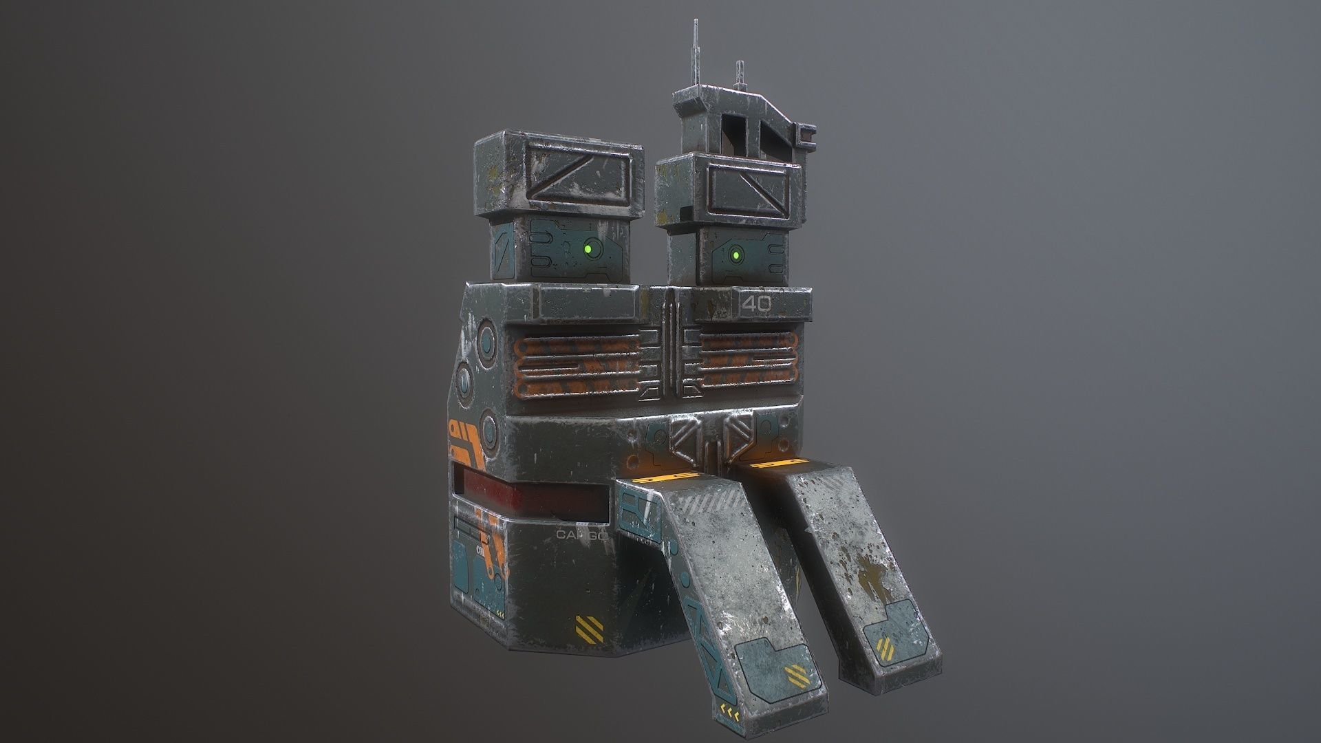 3D model Low poly sci fi factory building VR / AR / low-poly | CGTrader