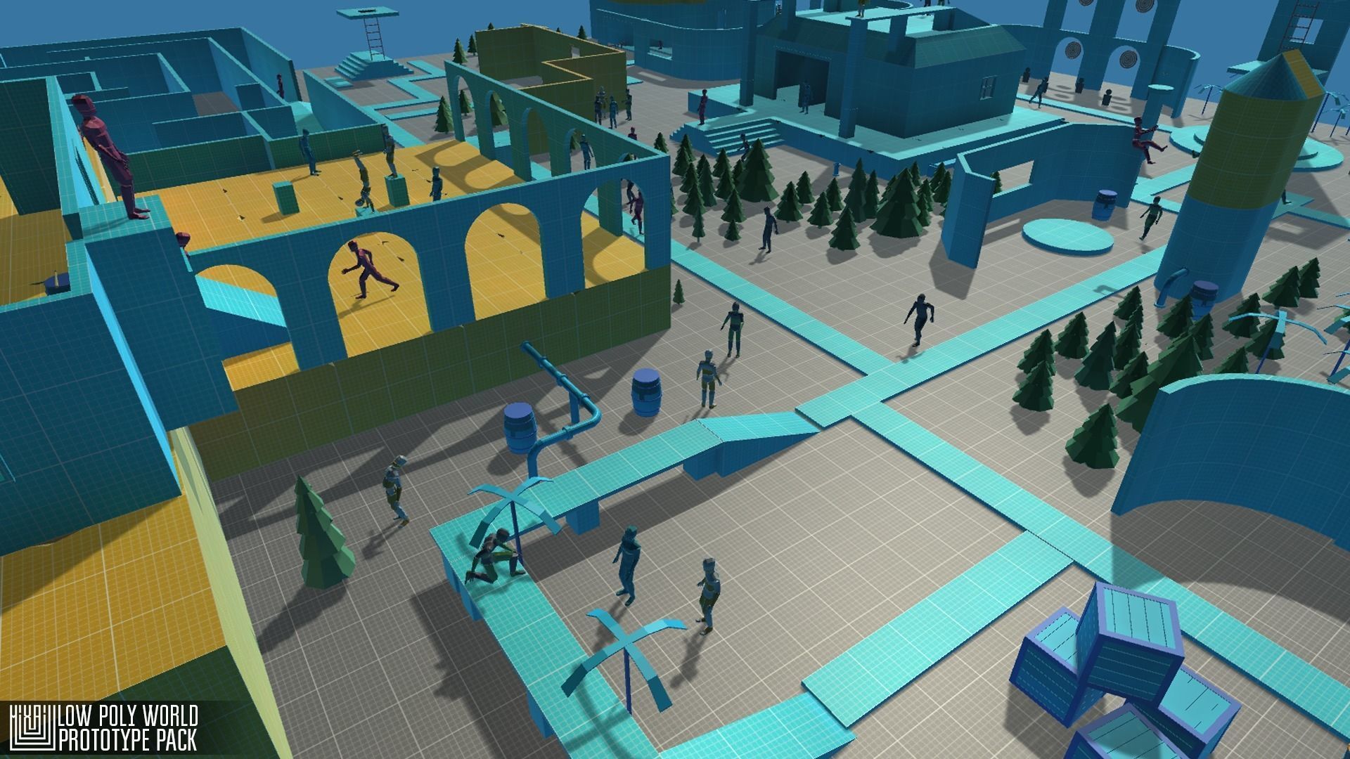 3D model LOW POLY WORLD - PROTOTYPE PACK VR / AR / low-poly | CGTrader