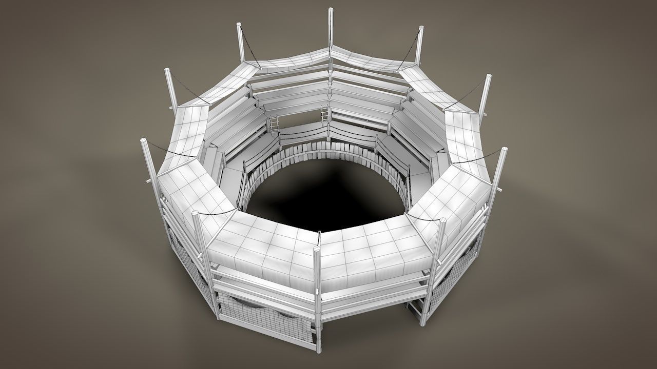 3D model Wooden Battle Arena VR / AR / low-poly | CGTrader