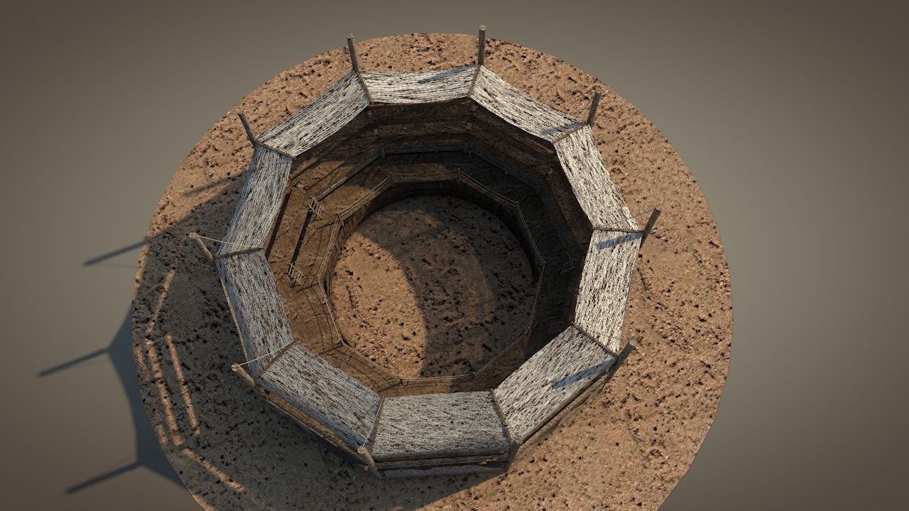 3D model Wooden Battle Arena VR / AR / low-poly | CGTrader