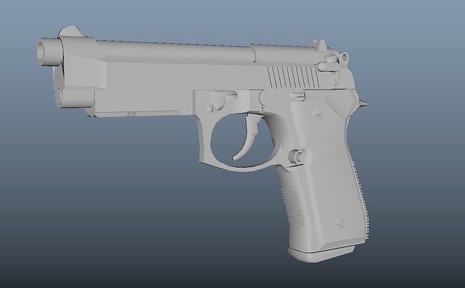 9MM PISTOL MODEL 3D model | CGTrader