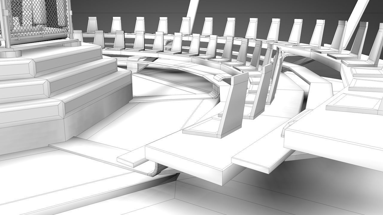 3D model Futuristic MMA Combat Cage VR / AR / low-poly | CGTrader