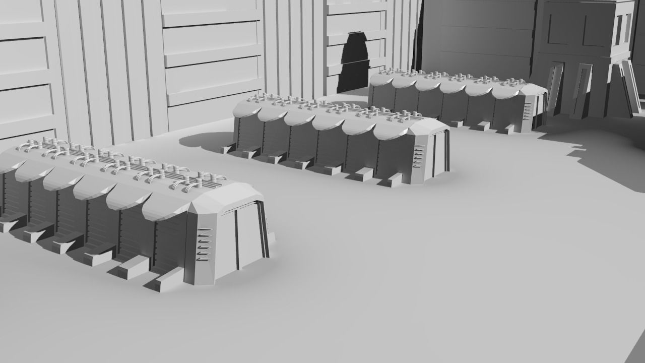 Sci- Fi Military Base free VR / AR / low-poly 3D model | CGTrader