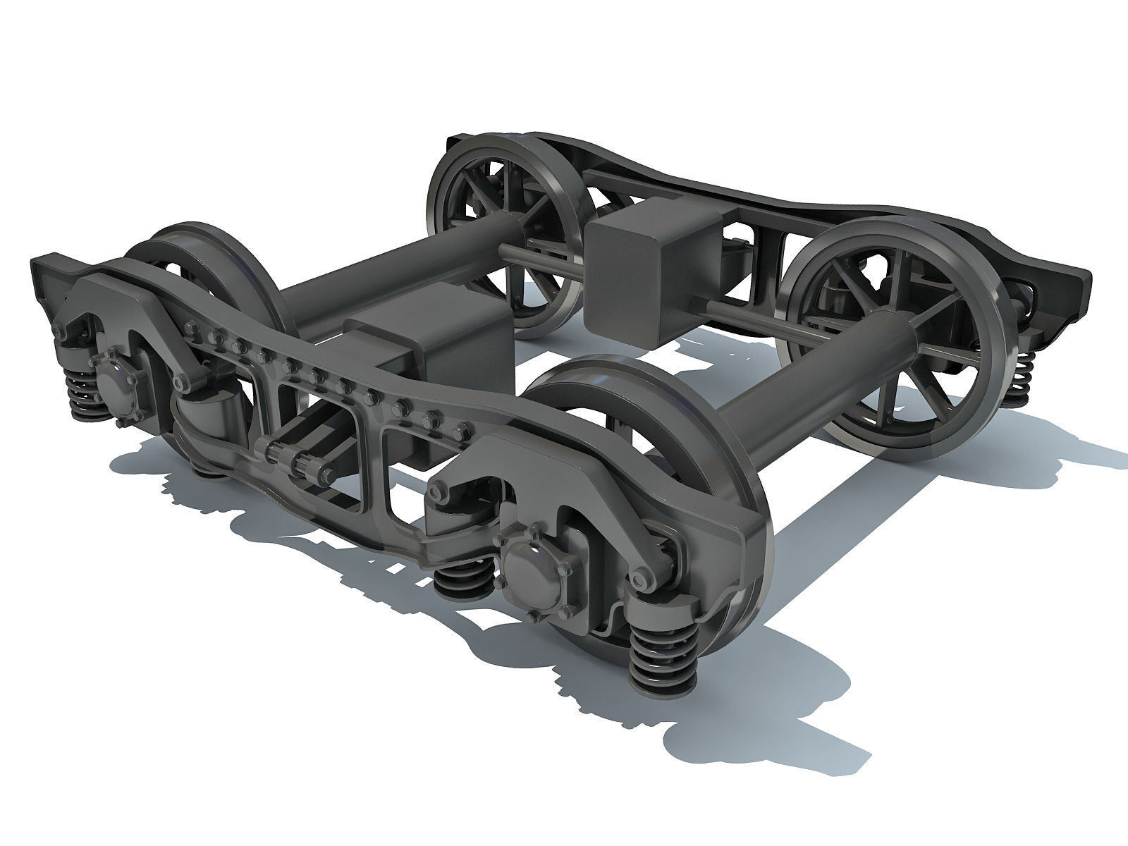 Train Bogie Wheels 3D model | CGTrader