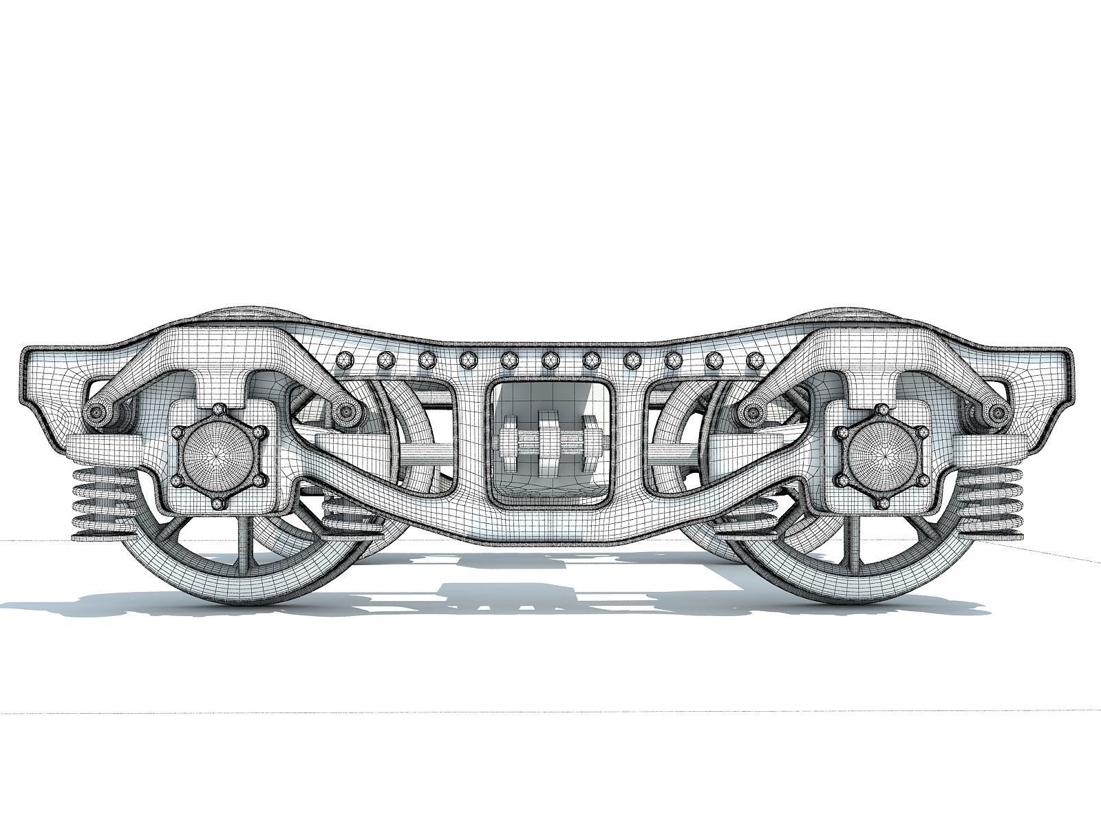 Train Bogie Wheels 3D model | CGTrader