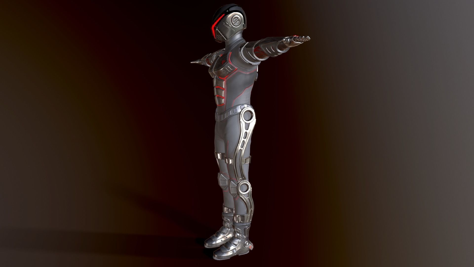 3D model Sci-fi suit AC-2 modular pack VR / AR / low-poly | CGTrader
