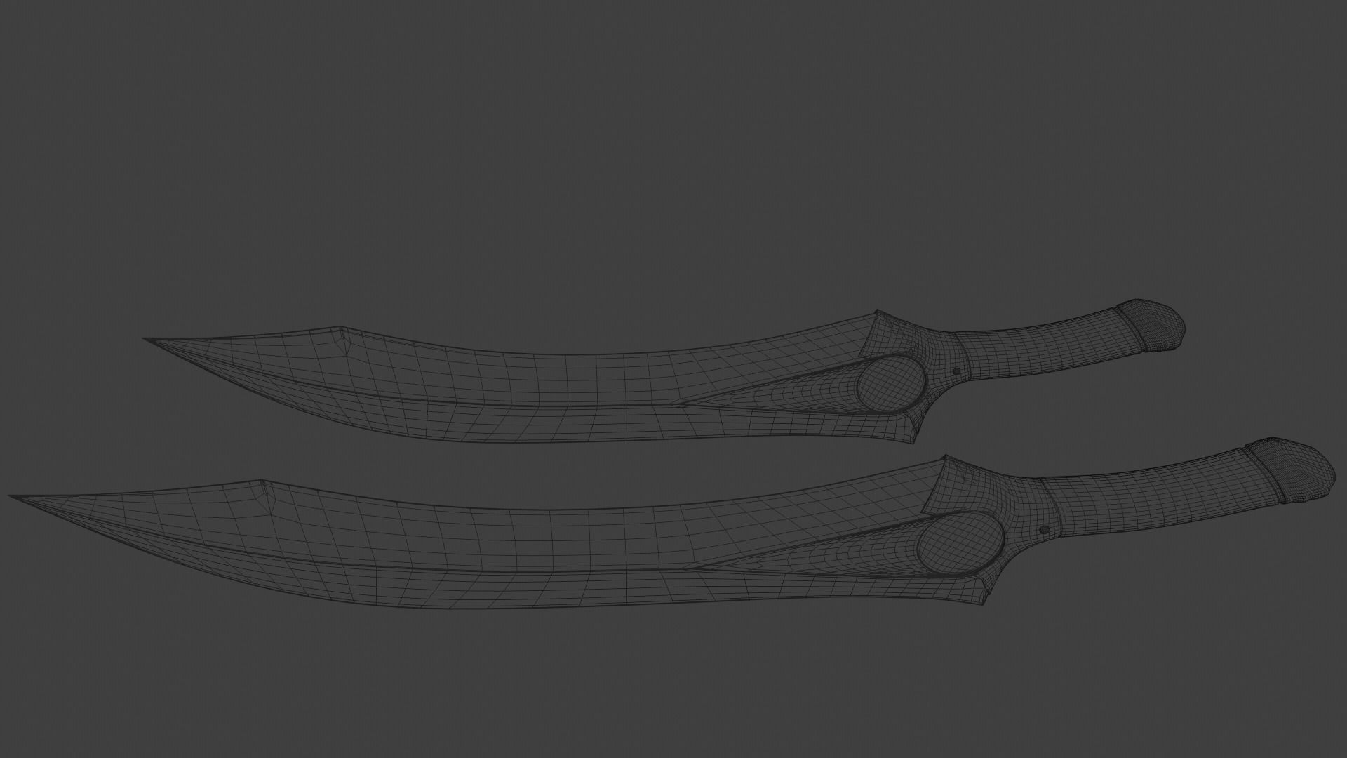 Kanshou and Bakuya 3D model | CGTrader