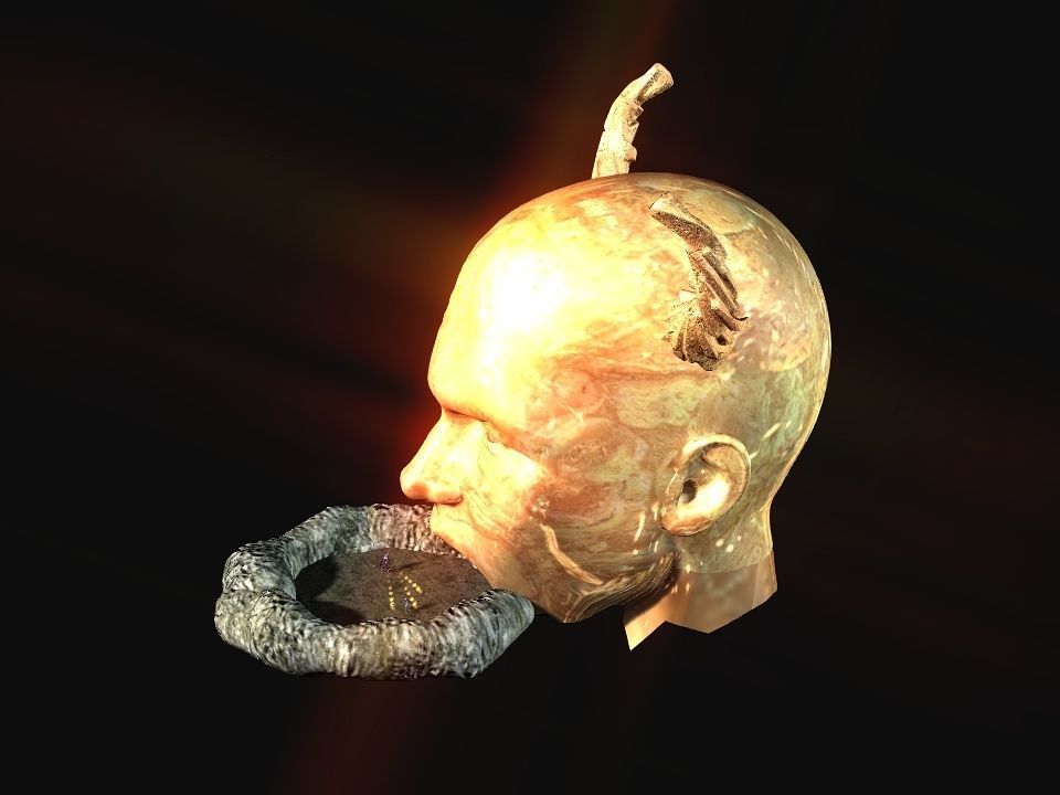 3D model Golden demon head terrain VR / AR / low-poly | CGTrader