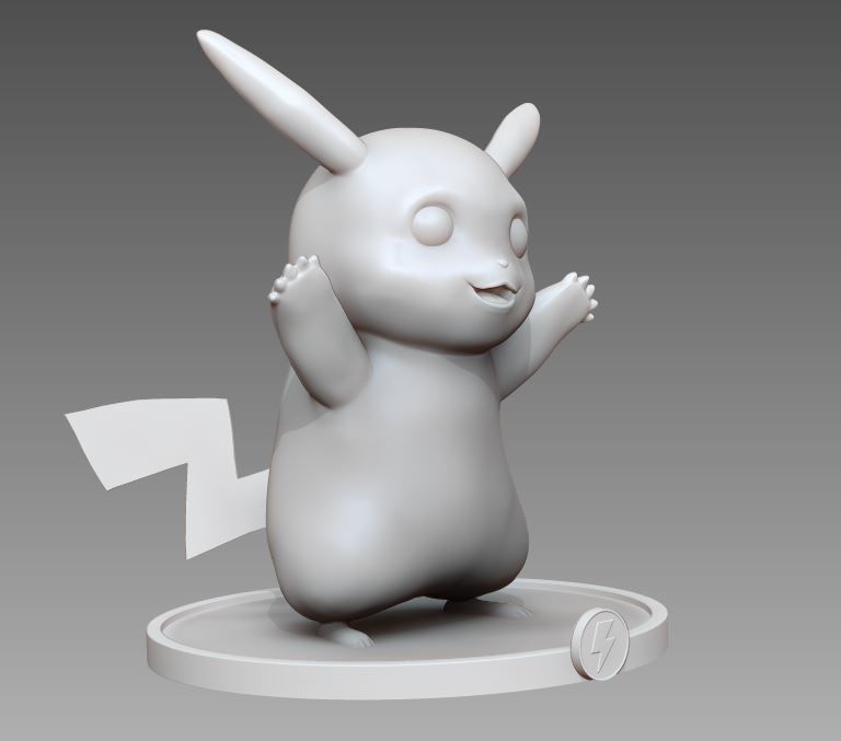 Pikachu figurine 3D model 3D printable | CGTrader