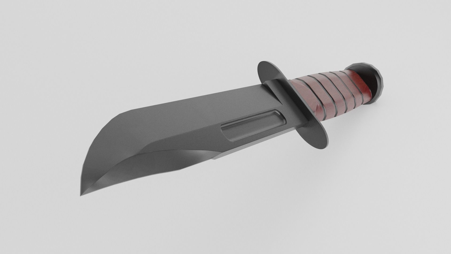 3D model Low Poly Combat Knife | CGTrader