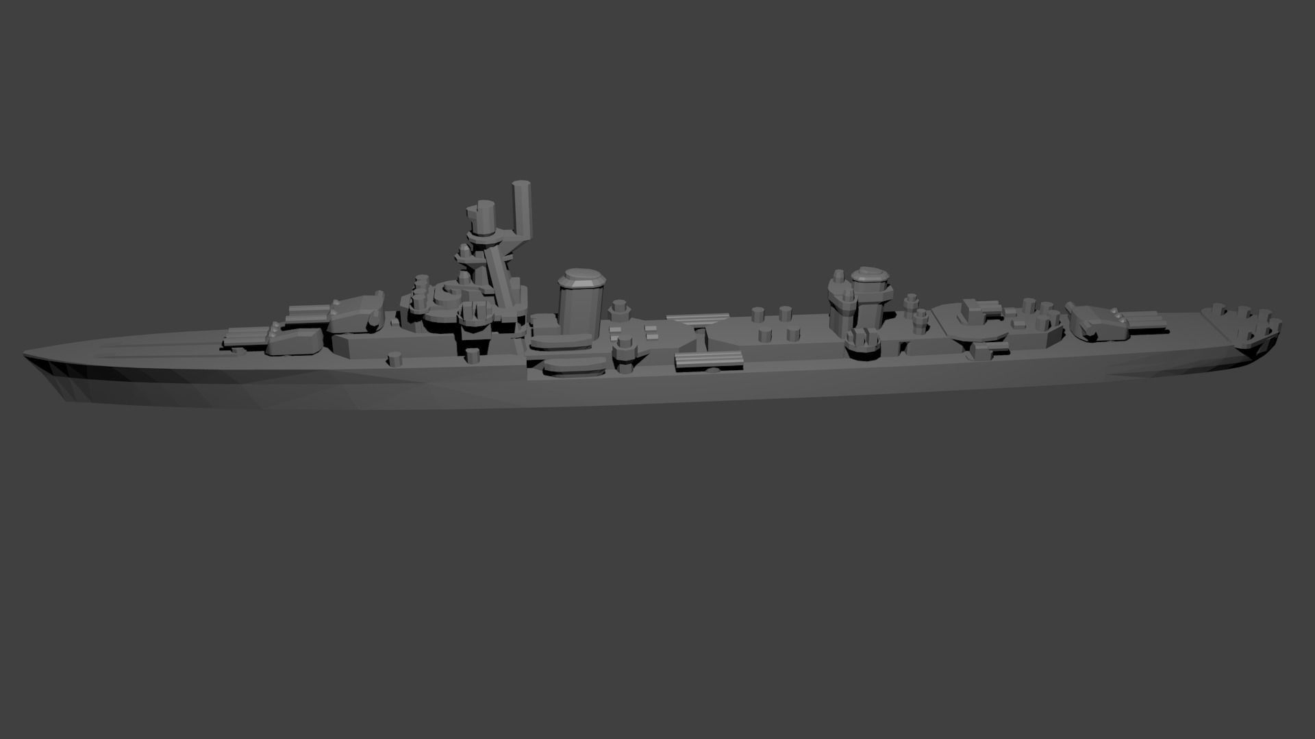 French Cruiser Emile Bertin 3D model 3D printable | CGTrader