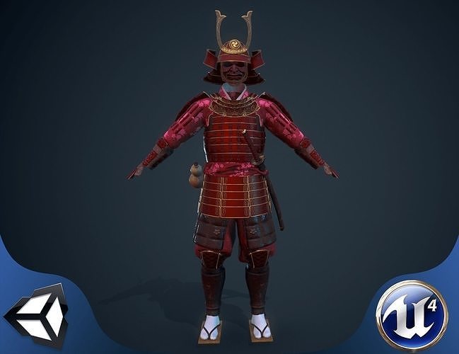 3D model Samurai armor 3 VR / AR / low-poly | CGTrader