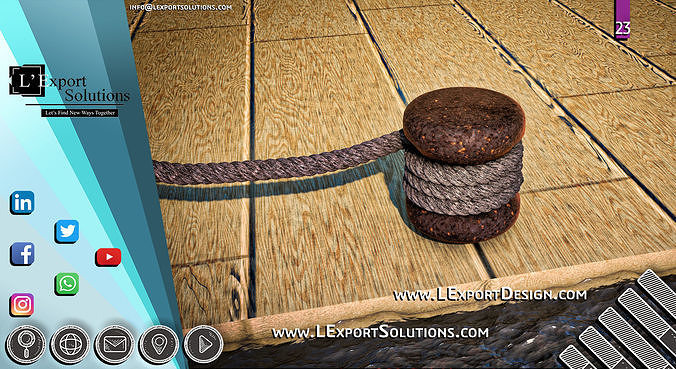 Sea Port Rope Cinema 4D 3D model | CGTrader