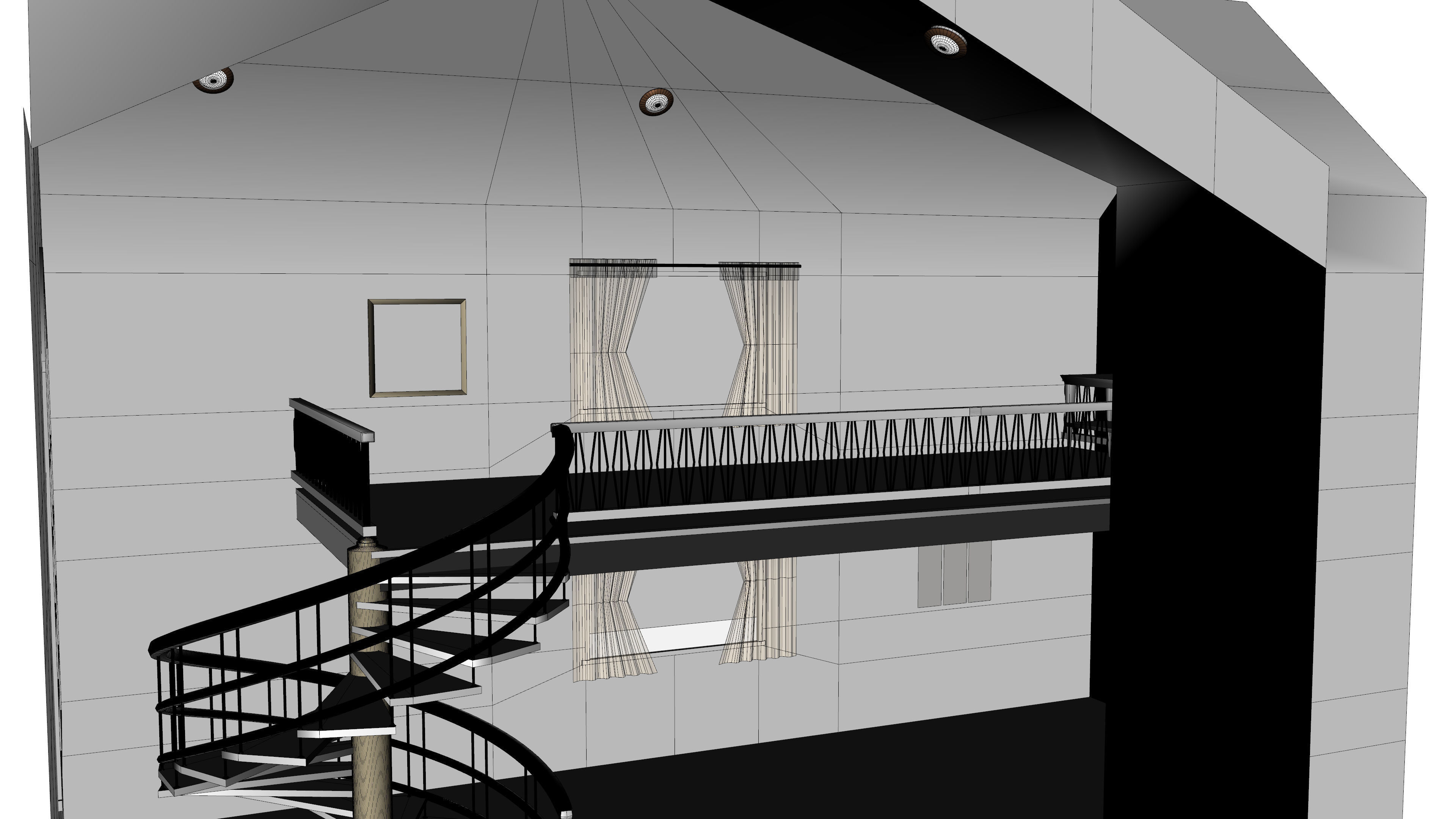 Basic scene layout 3D model | CGTrader