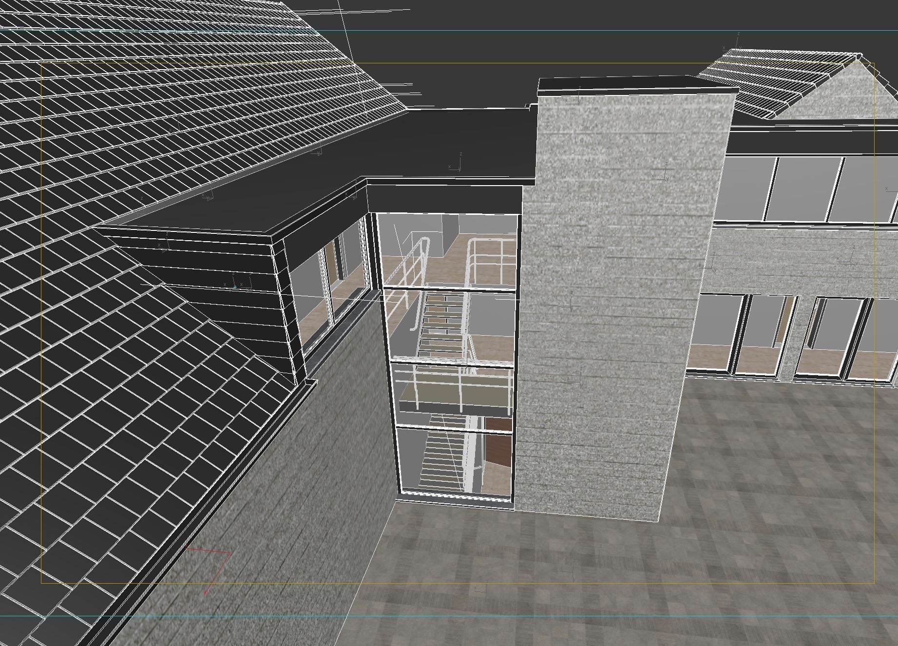Residential corner building 3D model | CGTrader