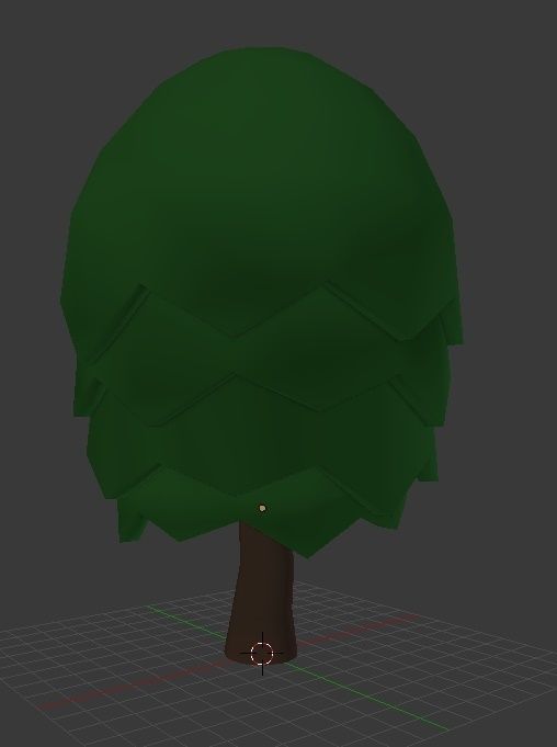 Collection of Low Poly Cartoon Trees free VR / AR / low-poly 3D model ...