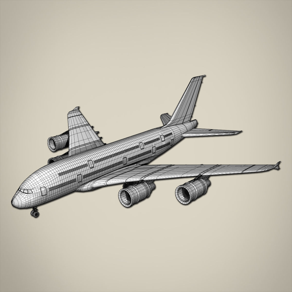 Airbus 380 3D model | CGTrader