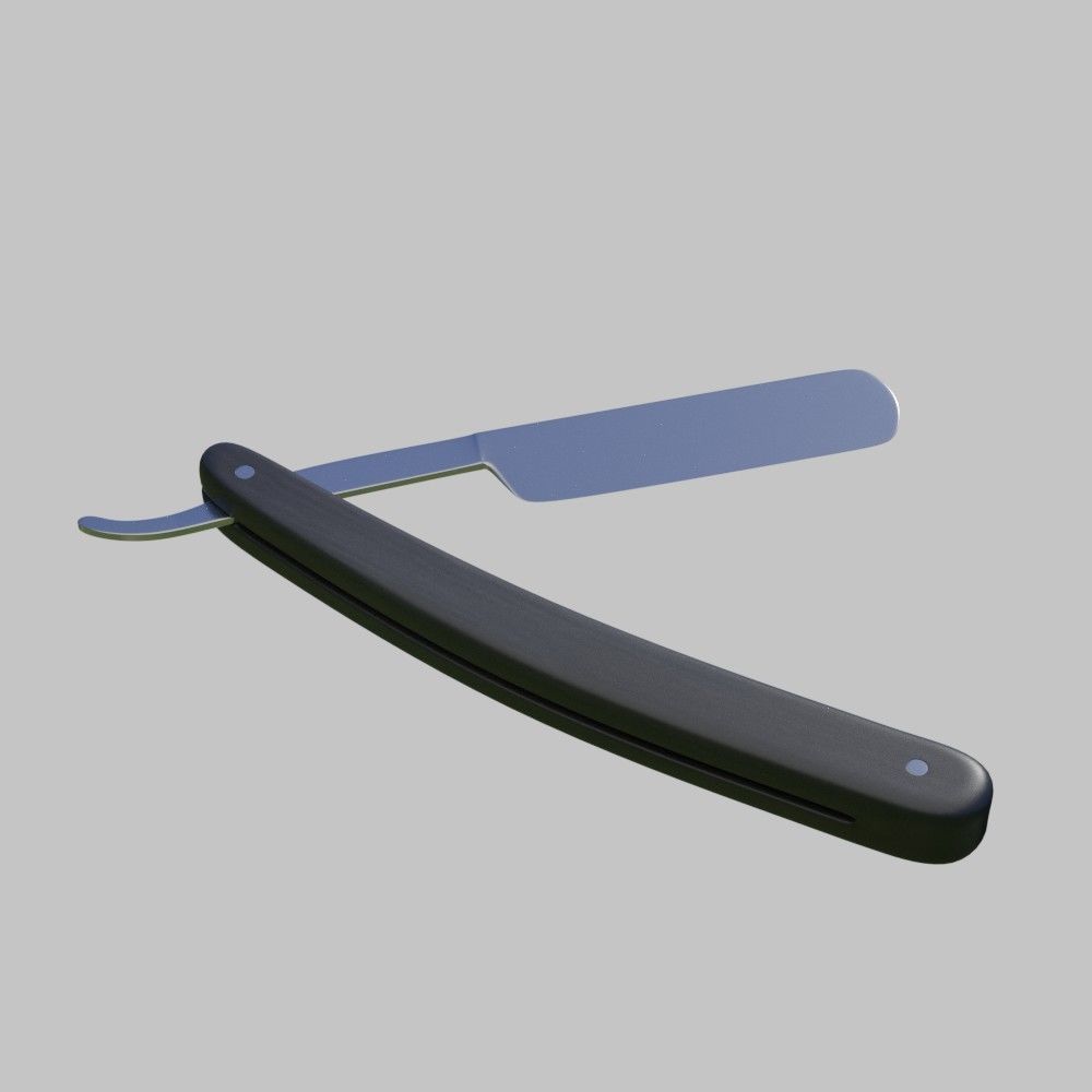 Straight Razor 3D model | CGTrader