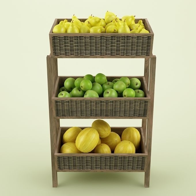 Store Fruits Stand 3D model | CGTrader