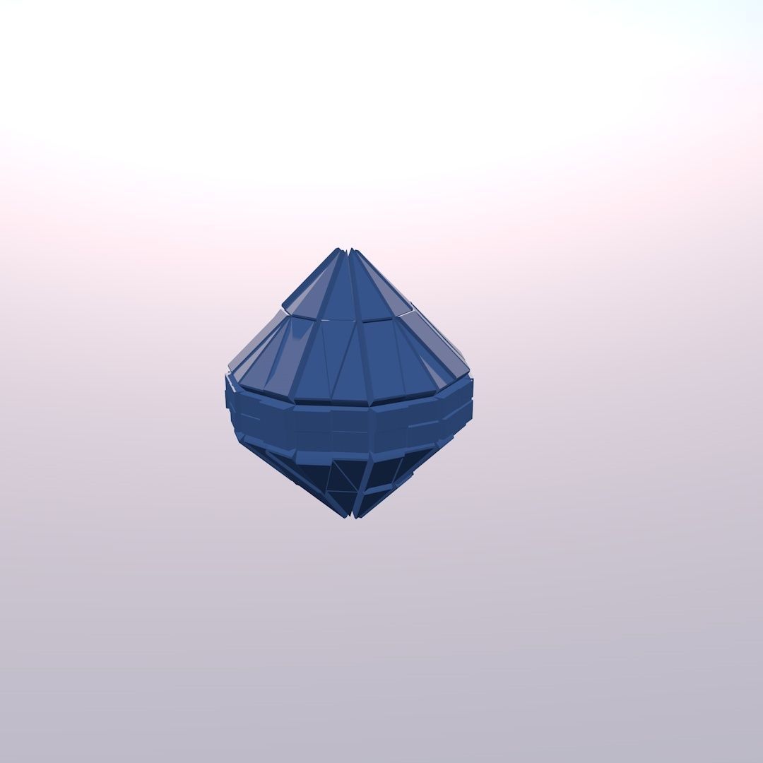 Sci Fi Object No 24 - Pyramid Sphere Torus 2019 Low Poly 3D model ...