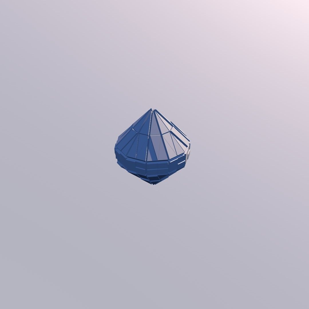 Sci Fi Object No 24 - Pyramid Sphere Torus 2019 Low Poly 3D model ...