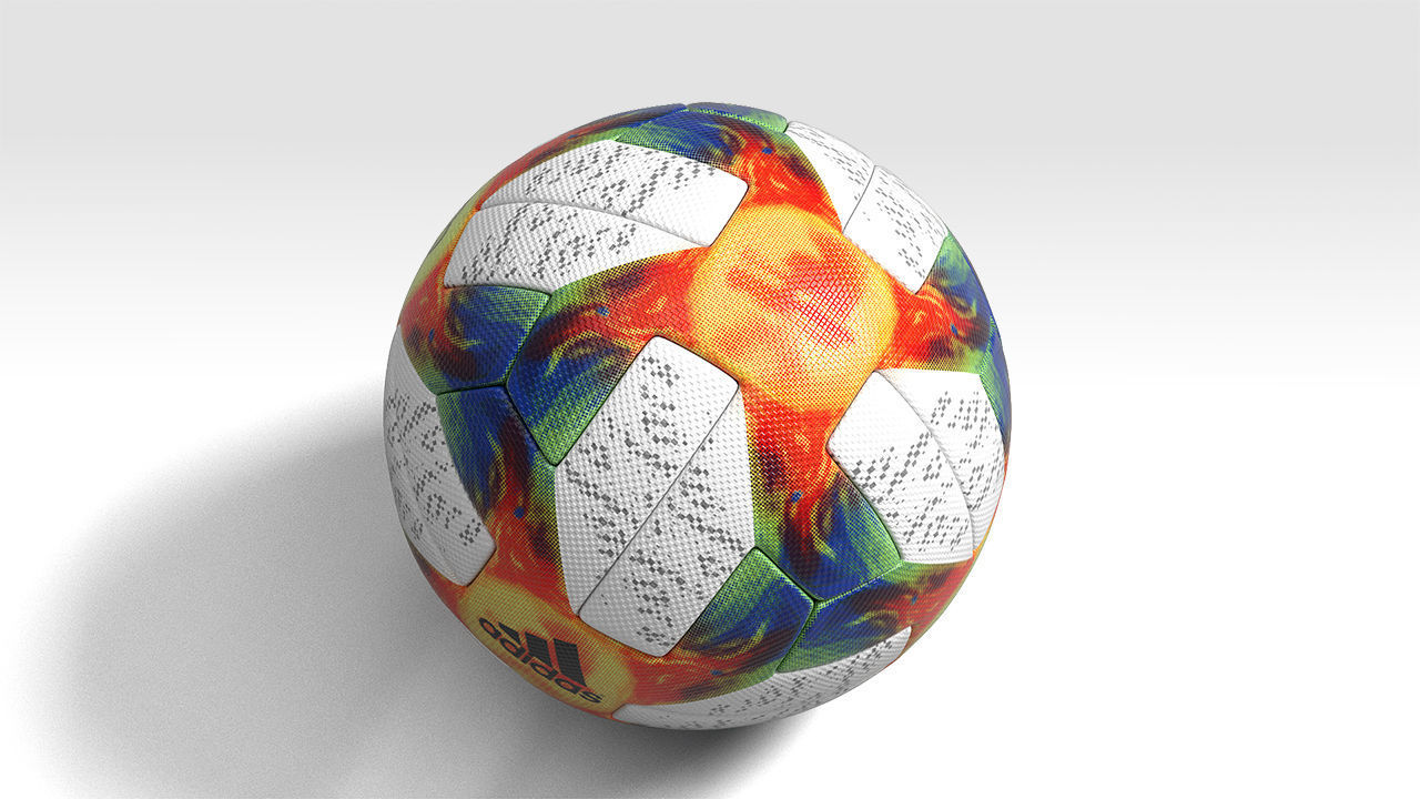 3D model Euro Qualifier 2020 Official Ball Vray VR / AR / low-poly ...