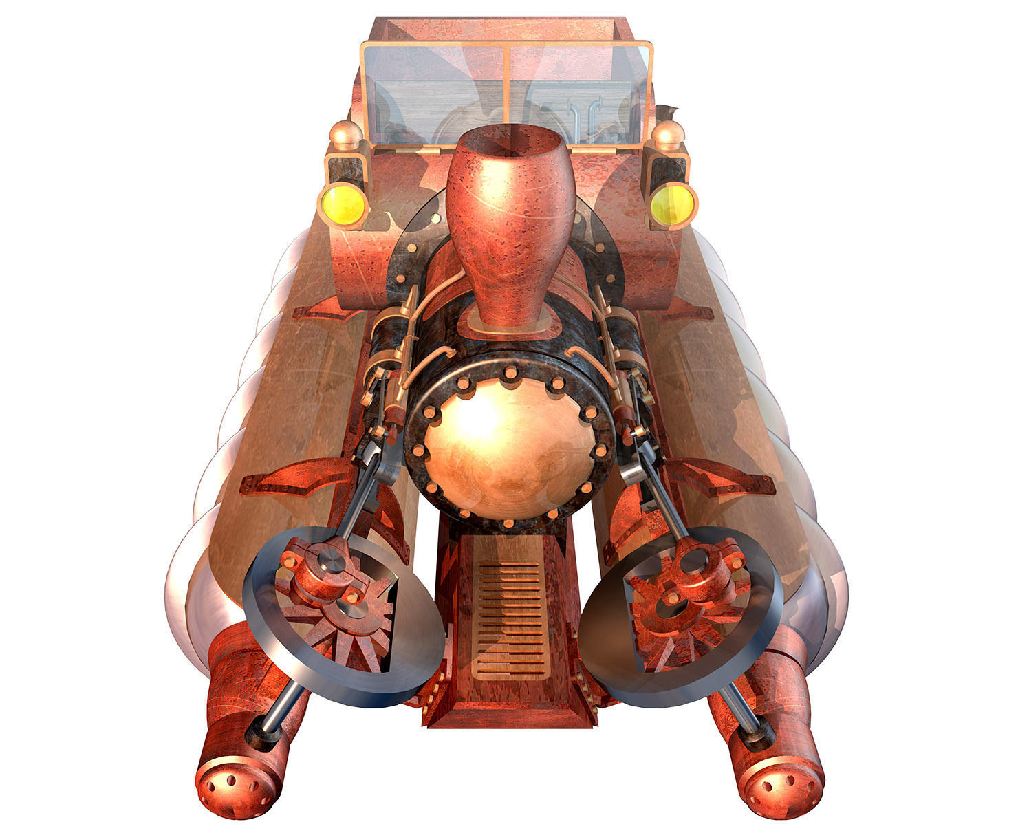 Screw propelled vehicle 3D model | CGTrader