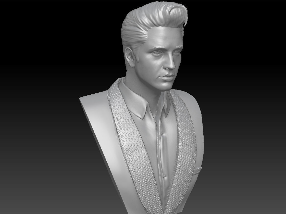 Elvis Presley 3d model The King 3d print bust 3D model 3D printable ...