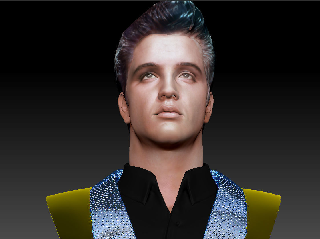Elvis Presley 3d model The King 3d print bust 3D model 3D printable ...