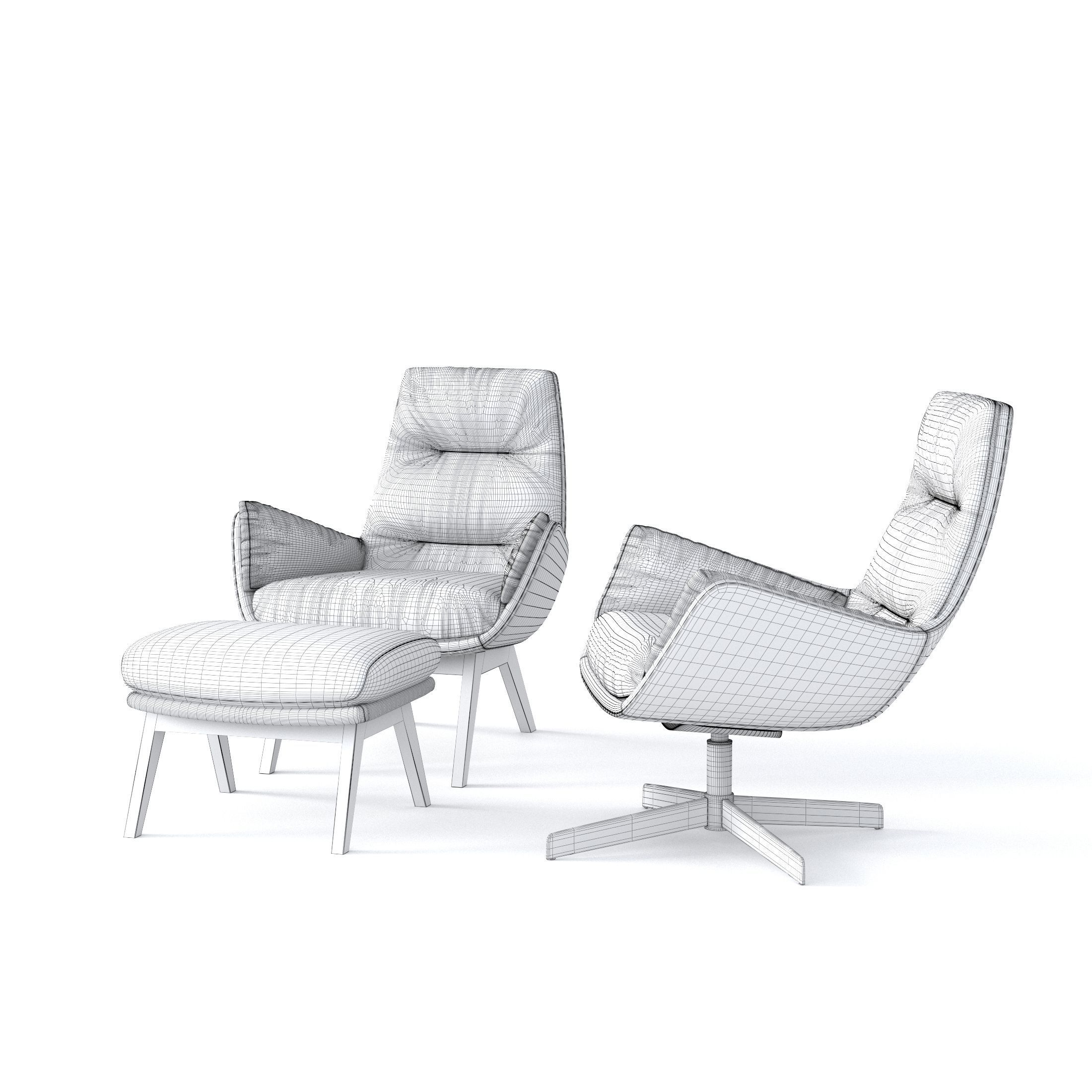 Armchair Moro 3D model | CGTrader